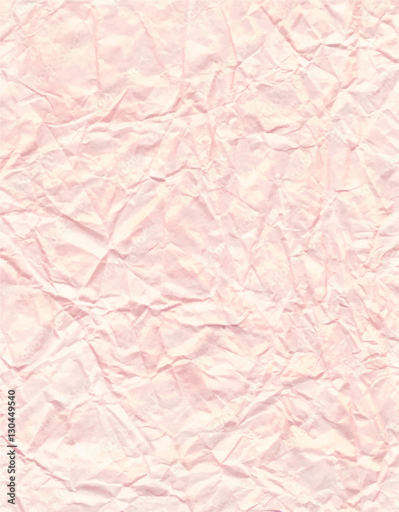 pink crumpled paper for abstract design background Stock Illustration ...