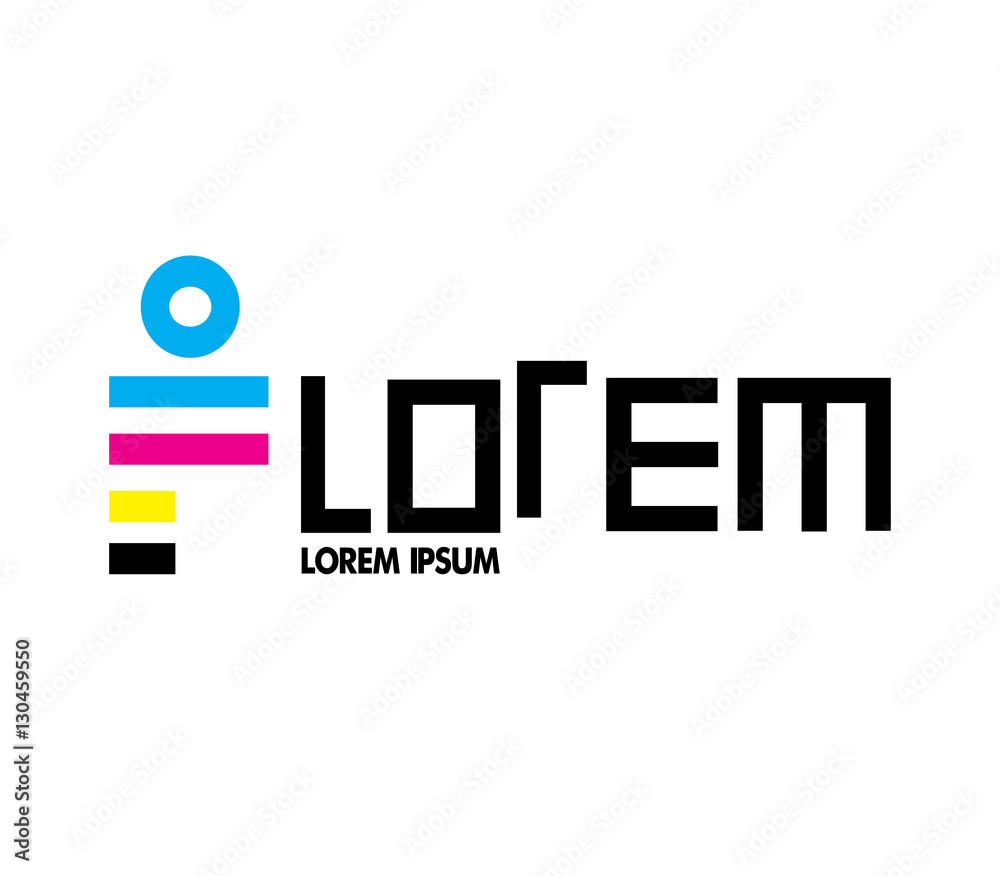 CMYK Logo Design Concept Stock Vector | Adobe Stock