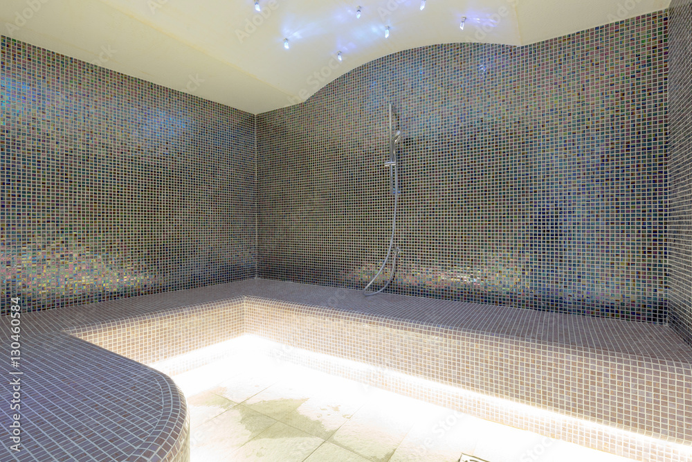 Steam bath interiorin hotel spa Stock Photo | Adobe Stock