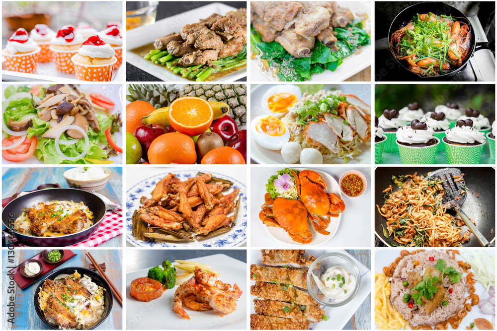 collage of food Stock Photo | Adobe Stock