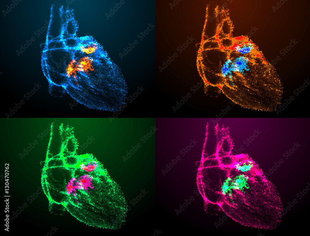 Heart abstract background Stock Illustration | Adobe Stock