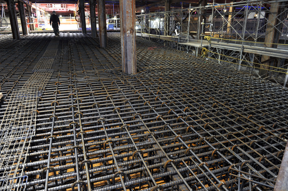 civil engineering construction site, rebar construction work Stock ...