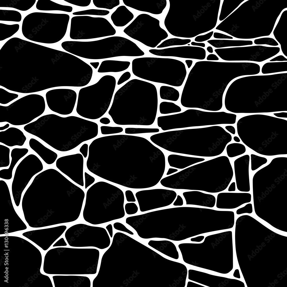 Seamless Stone Wall Pattern Vector Texture Illustration Stock Vector ...