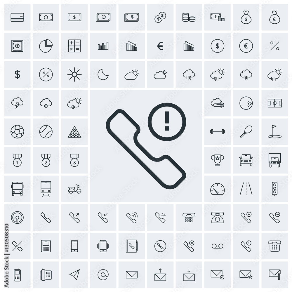 Call information icon, vector icon set Stock-Vektorgrafik | Adobe Stock