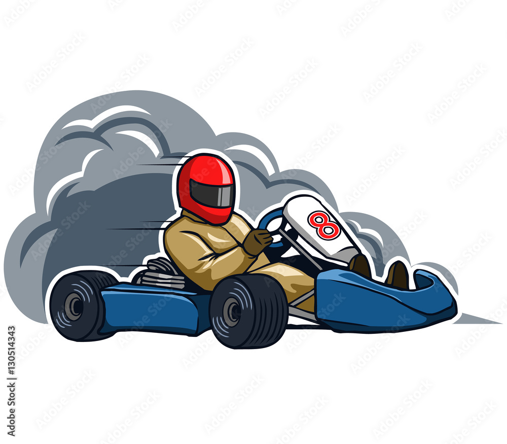 Go Kart Racing Clip Art