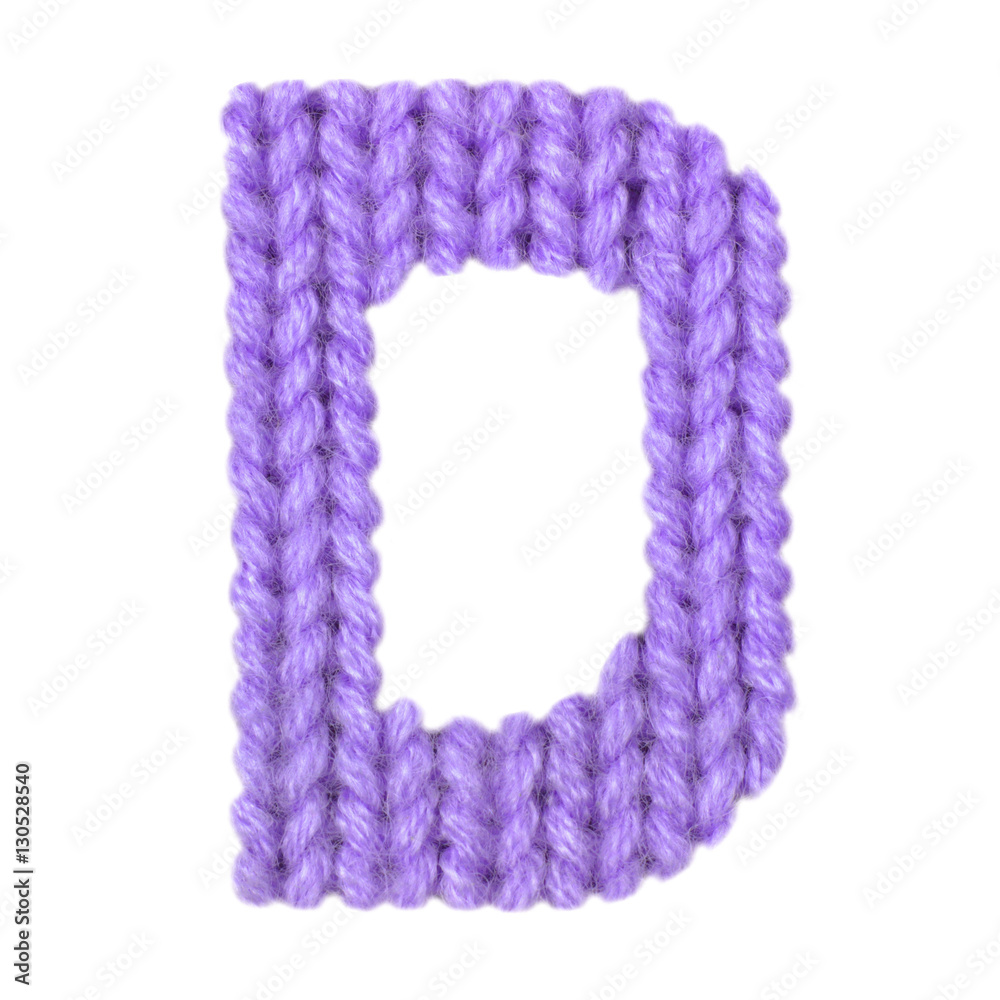 Letter D english alphabet, color purple Stock Photo | Adobe Stock