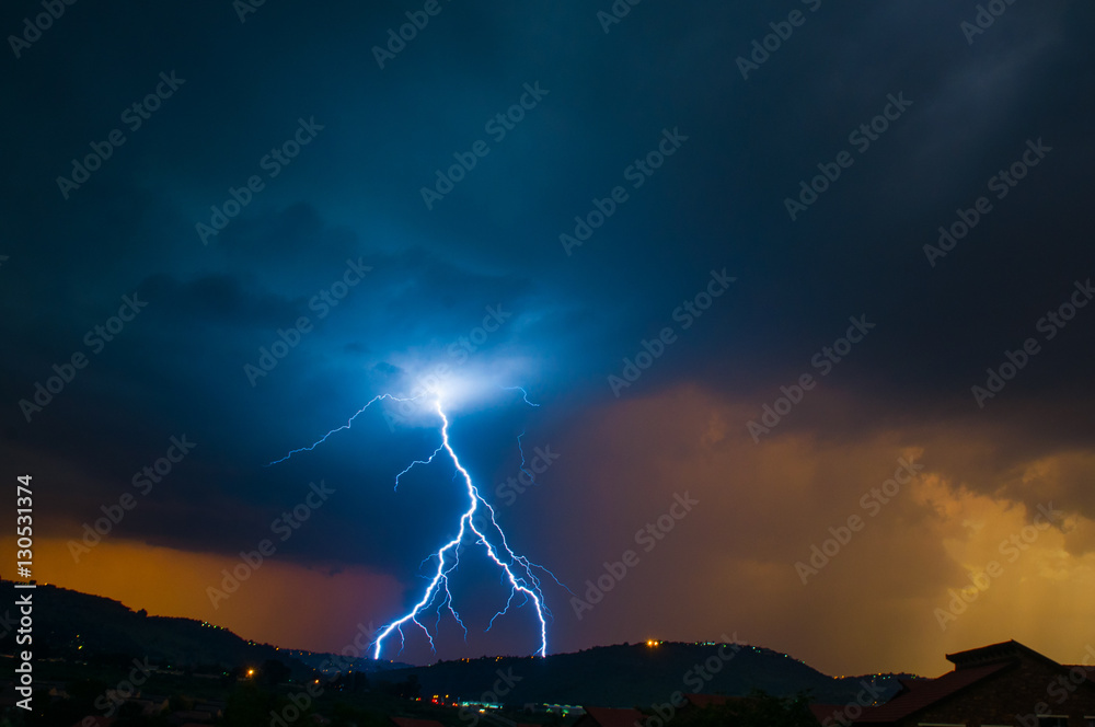 Photo & Art Print Inverted Y Lightning, Marc