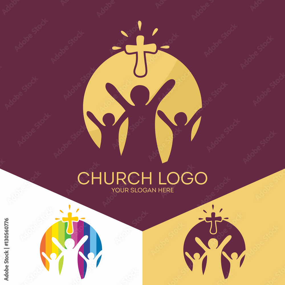 Church logo. Christian symbols. Church of God, faithful to the Lord ...