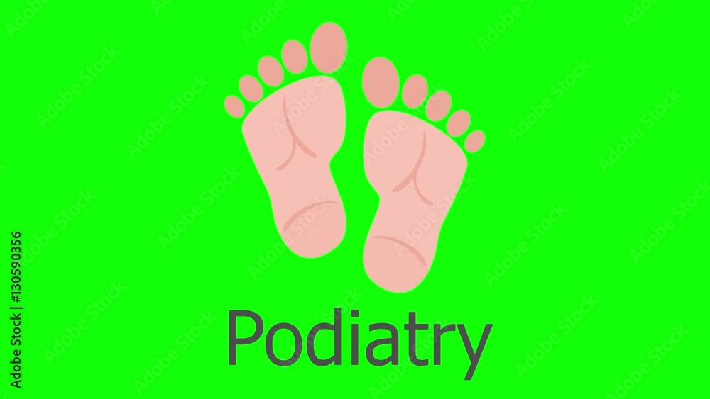 Foot podiatry medical concept. Human feet anatomy. Available in 4K ...