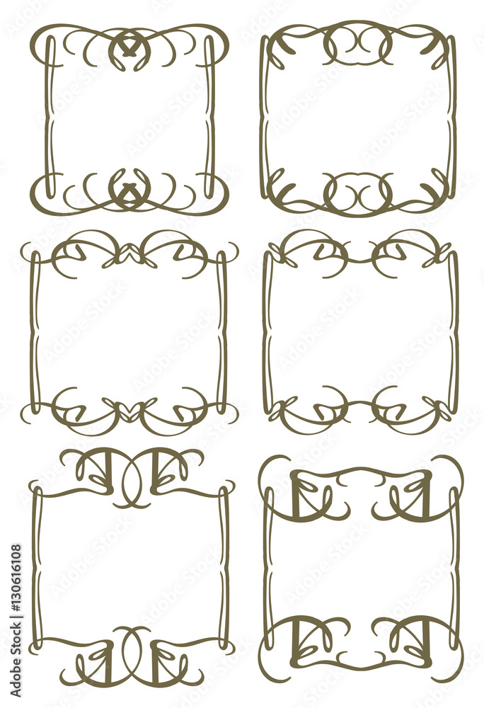 Decorative Brown Border Clip Art