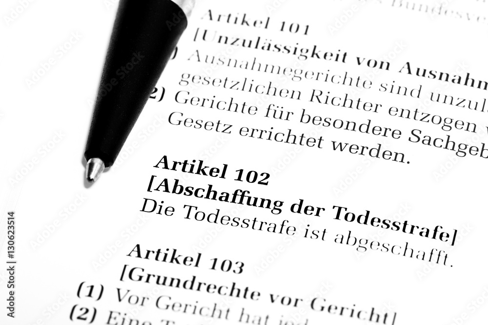 Abschaffung der Todesstrafe Stock Photo | Adobe Stock