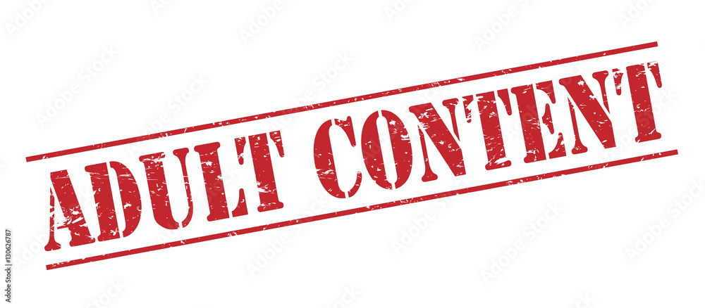 adult content red stamp on white background Stock Illustration | Adobe ...