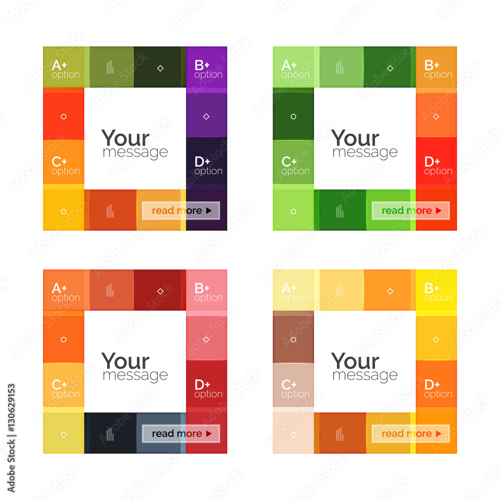Vector color stripes infographics templates Stock Vector | Adobe Stock