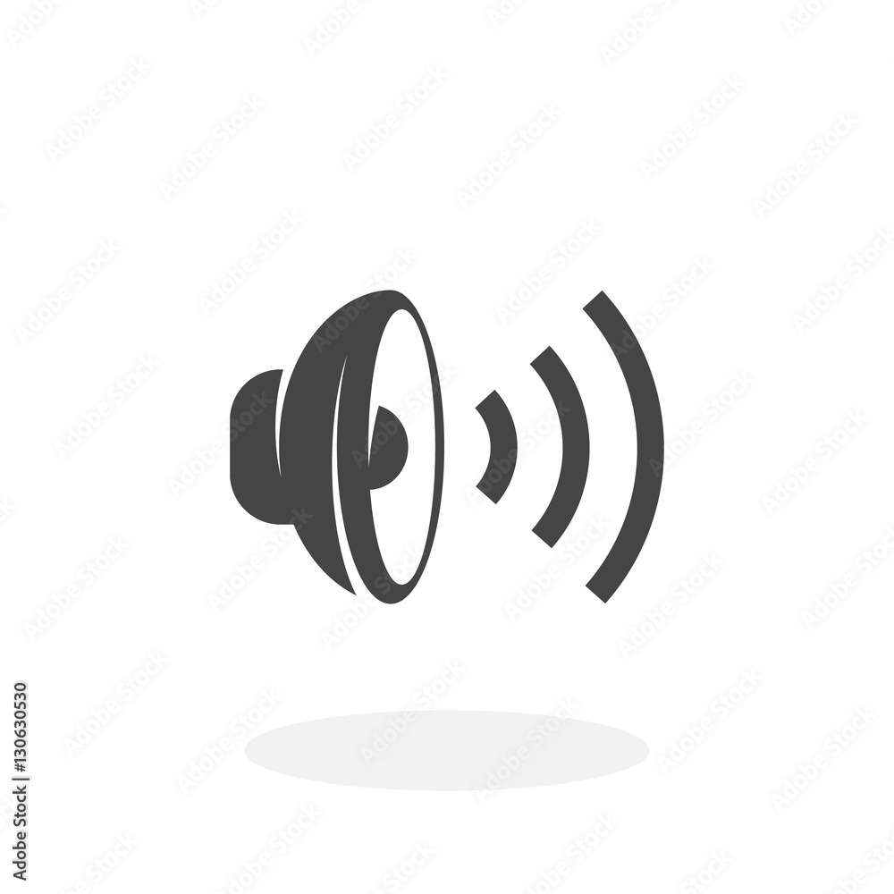 Speaker Icon. Vector logo on white background Stock Vector | Adobe Stock