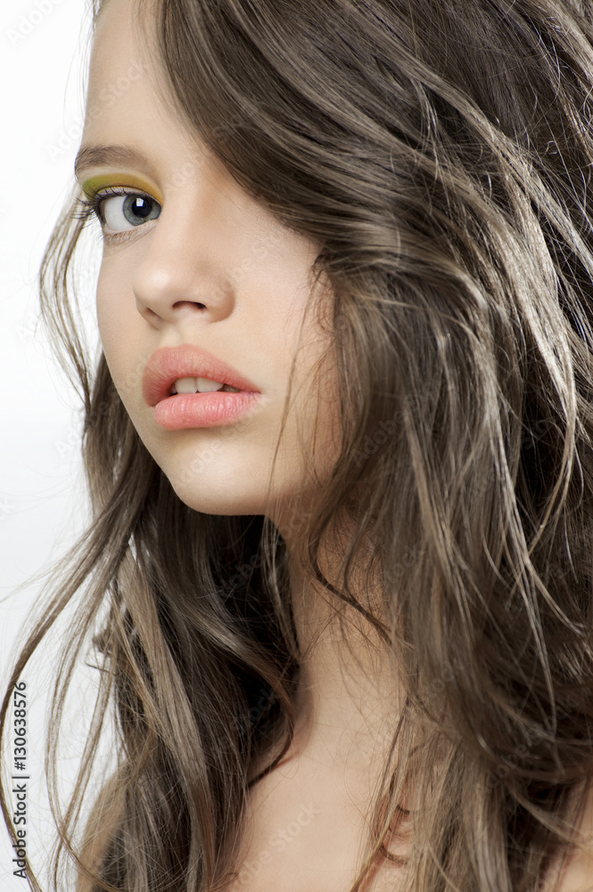Beauty portrait of a young beautiful teen girl.. Stock Photo | Adobe Stock