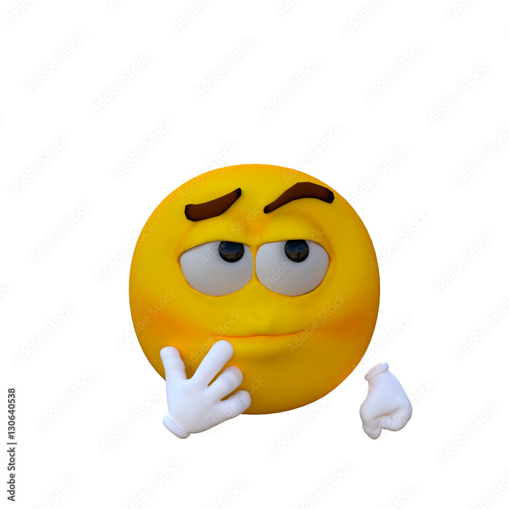 One yellow smiley. Sarcastic Stock Illustration | Adobe Stock