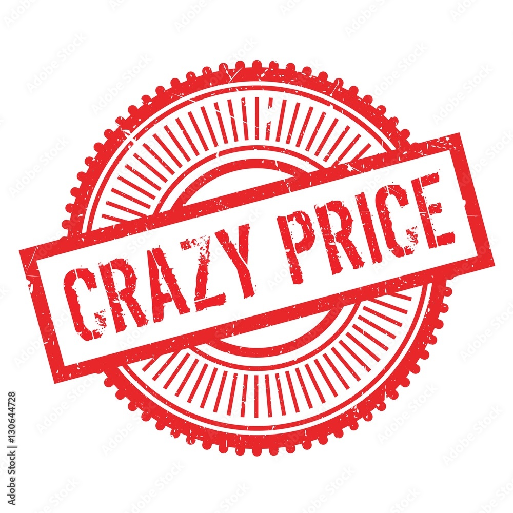 Crazy price stamp. Grunge design with dust scratches. Effects can be ...