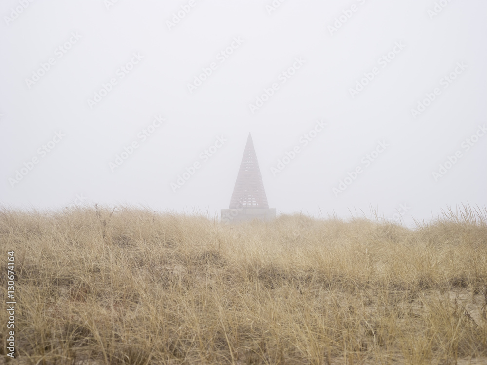 Conical structure in rural landscape Stock Photo | Adobe Stock