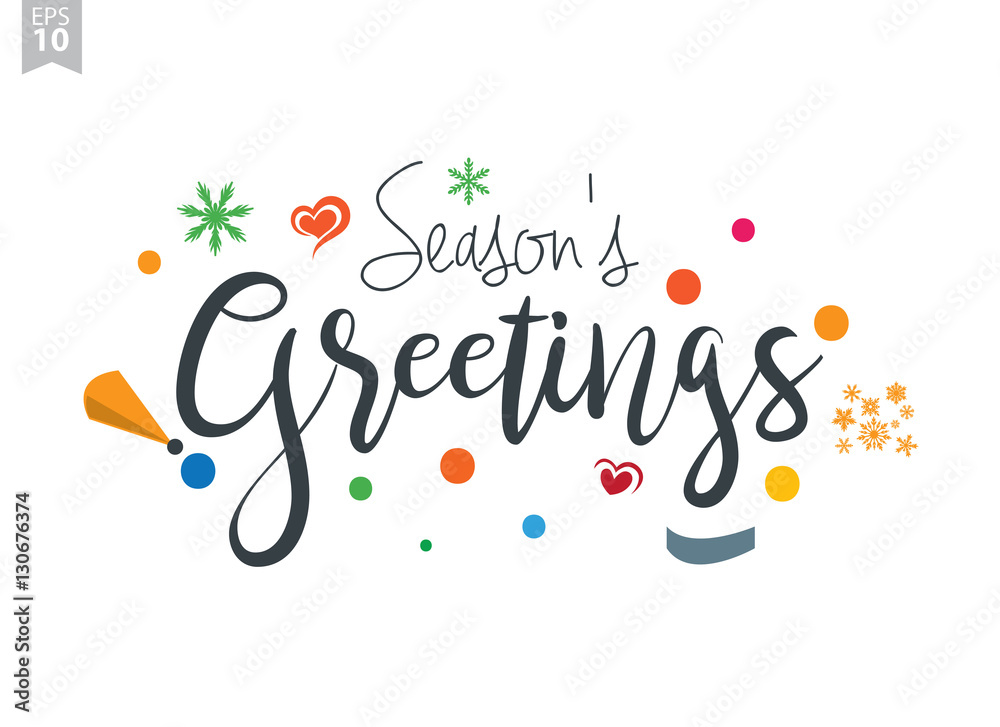 Season's Greetings Card Design for digital campaign Stock Vector ...