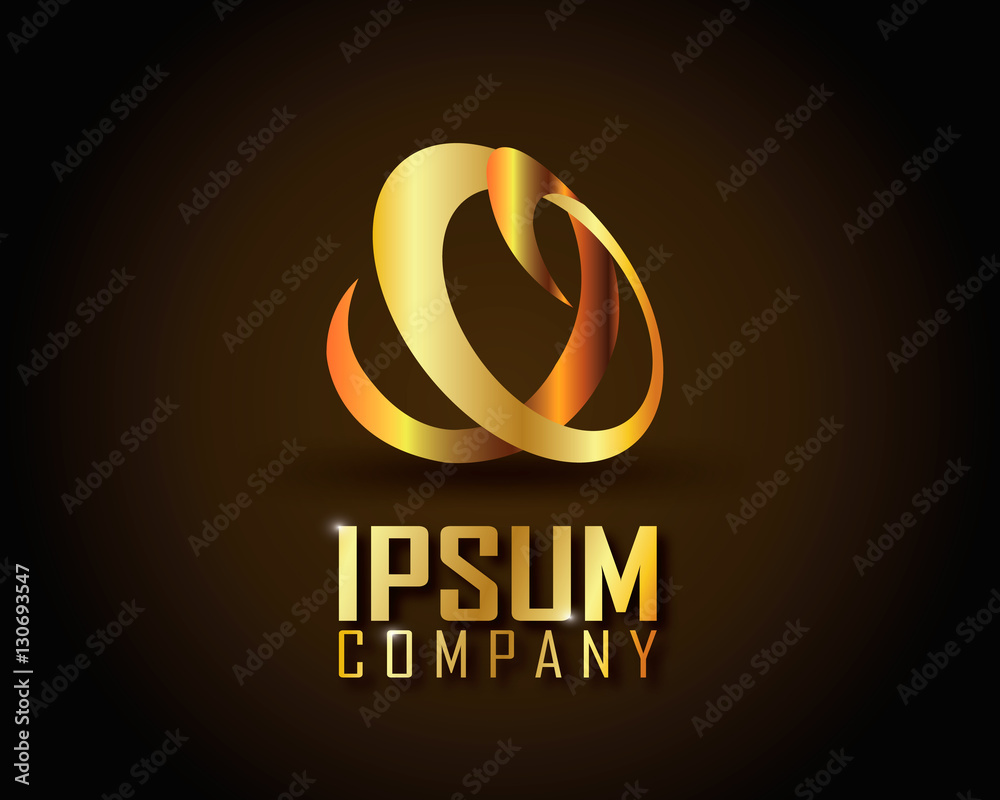 Gold Icon Logo Vector Stock Vector | Adobe Stock