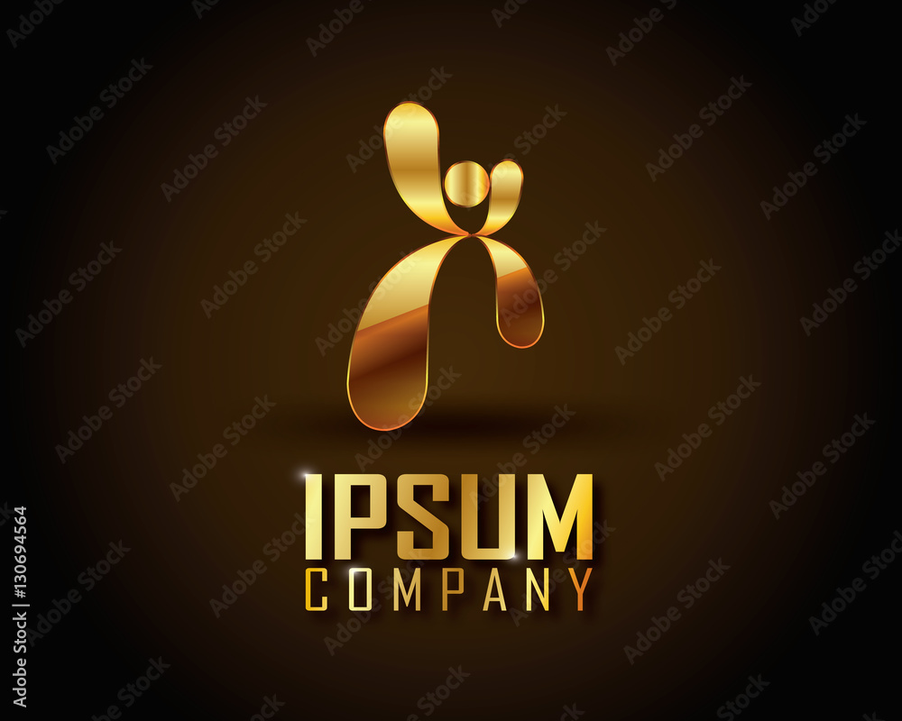 Gold Icon Logo Vector Stock Vector | Adobe Stock