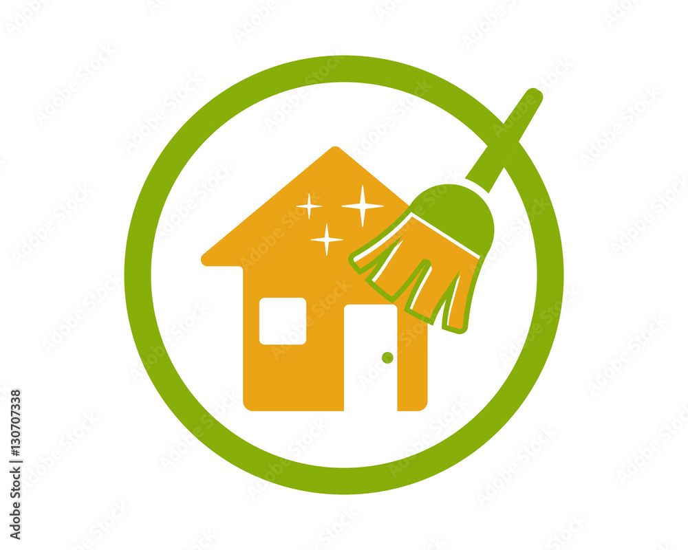cleaner house icon Stock Vector | Adobe Stock