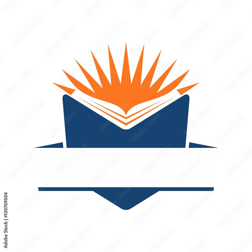 student book logo. Stock Vector | Adobe Stock