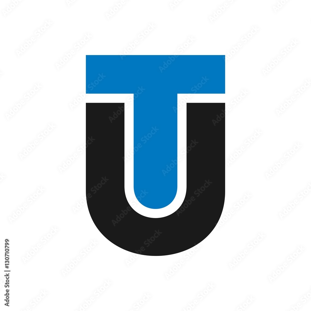t and u logo. logotype template. Stock Vector | Adobe Stock