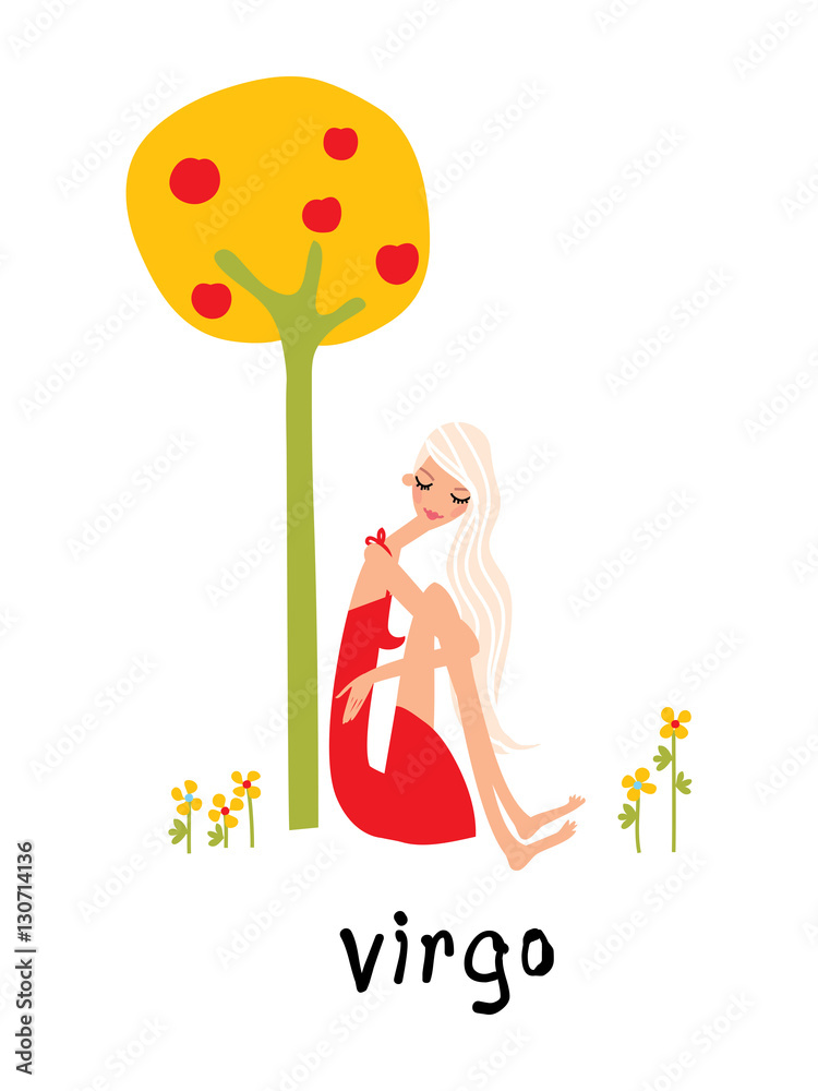 Virgo woman horoscope sign as a girl sittin under the apple tree ...