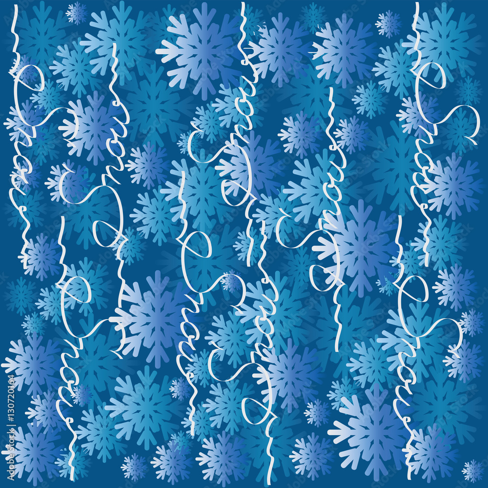 Snowfall. Vector image. Pattern. Design for backdrop banner, poster ...
