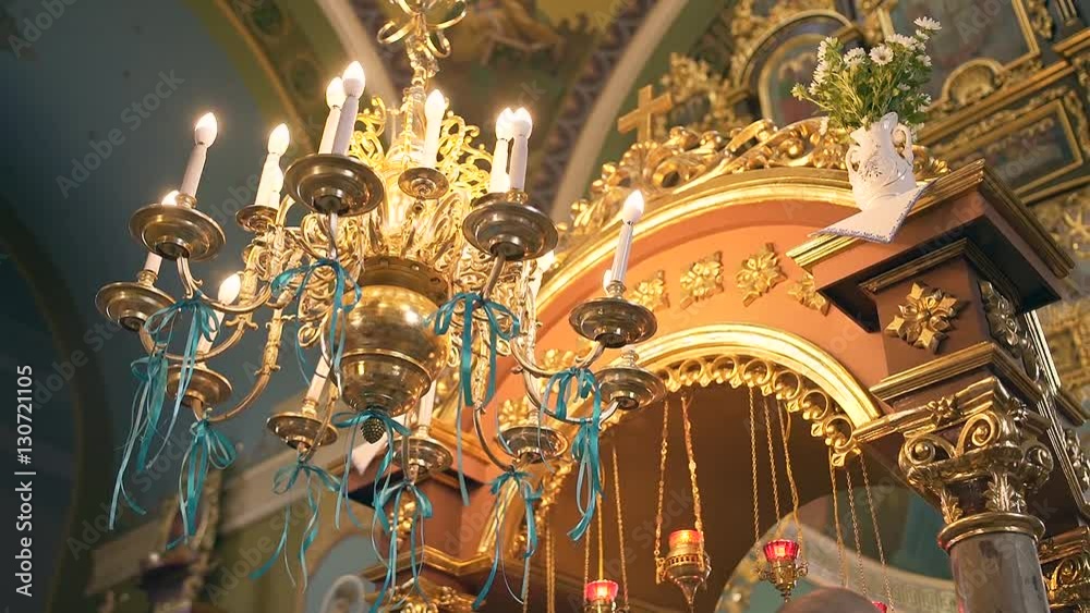 Church interior. Christian religion architecture. Religious catholic ...