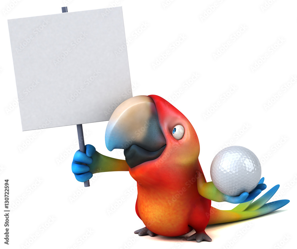 Fun parrot Stock Illustration | Adobe Stock