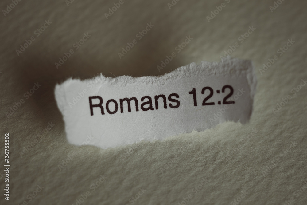 Bible Verse - Romans 12:2 Stock Photo | Adobe Stock