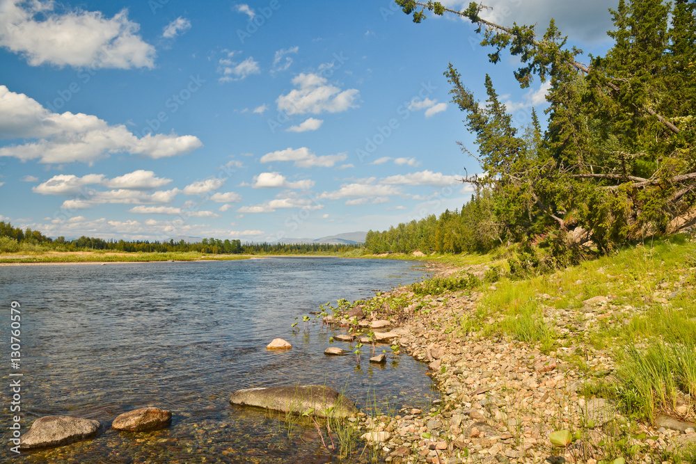 Russia, North Ural river in the national Park. Stock Photo | Adobe Stock