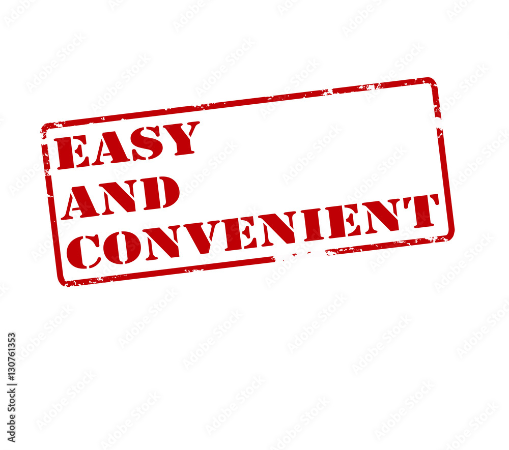 Easy and convenient Stock Vector | Adobe Stock