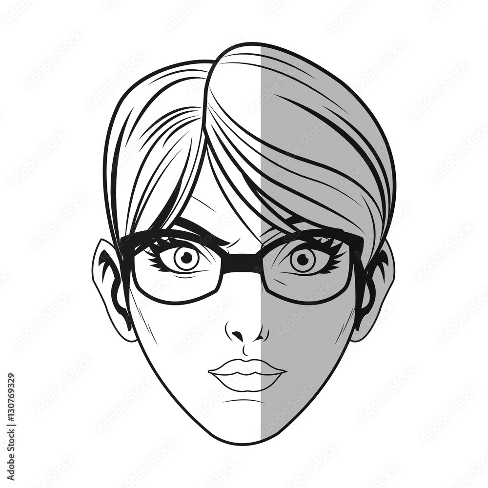 Woman cartoon icon. Girl female avatar person people and human theme ...