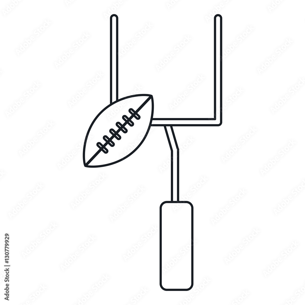 Football Goal Post Vector