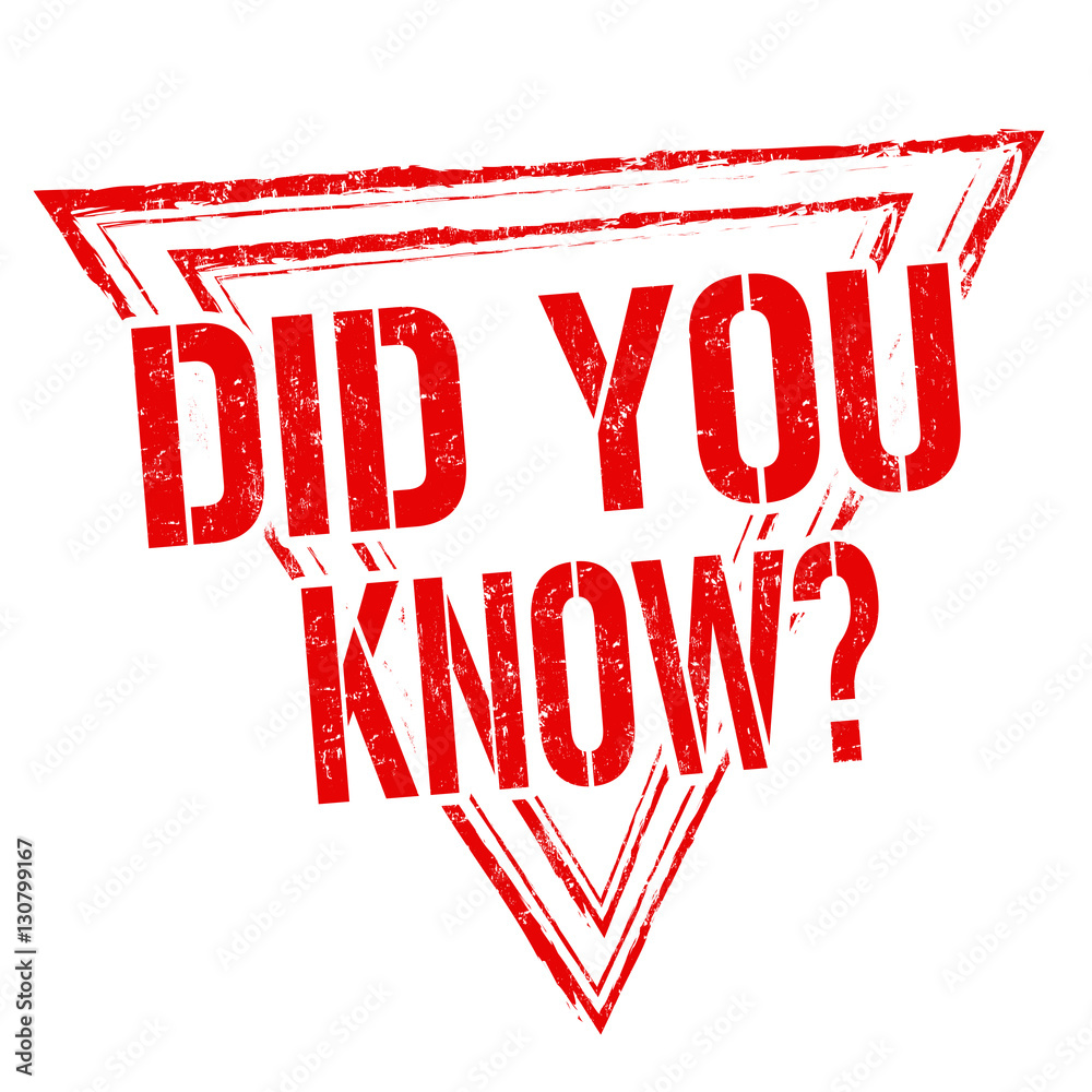 Did you know sign or stamp Stock Vector | Adobe Stock