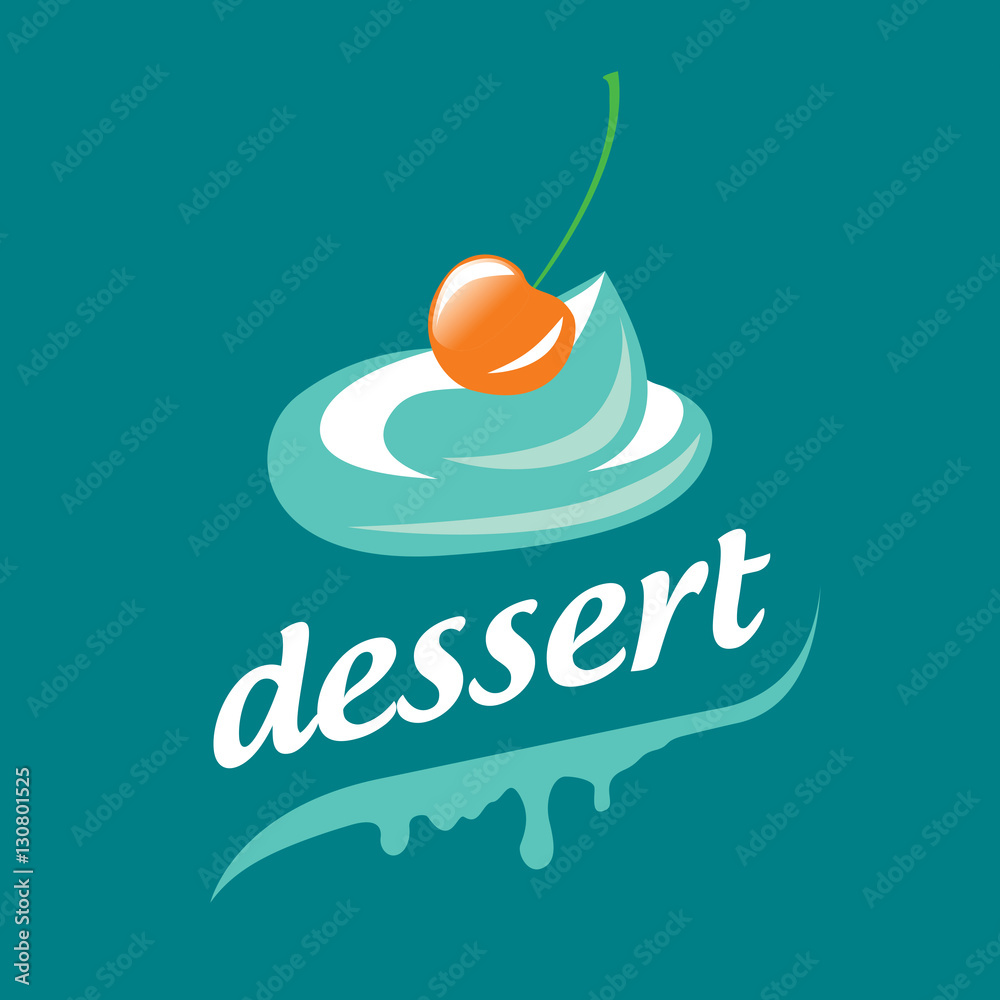 vector logo dessert Stock Vector | Adobe Stock