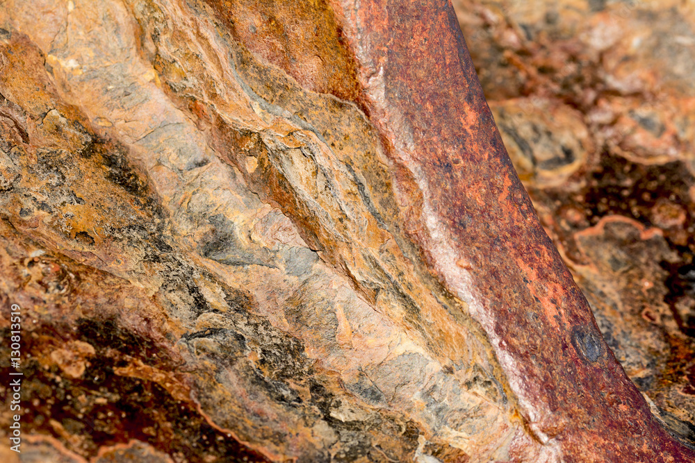 Close up of a rusting ships anchor: The title "Redox" comes from the ...