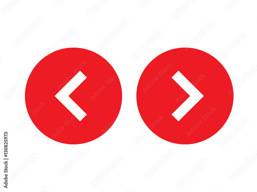 Left right or back next icon button vector Stock Vector | Adobe Stock