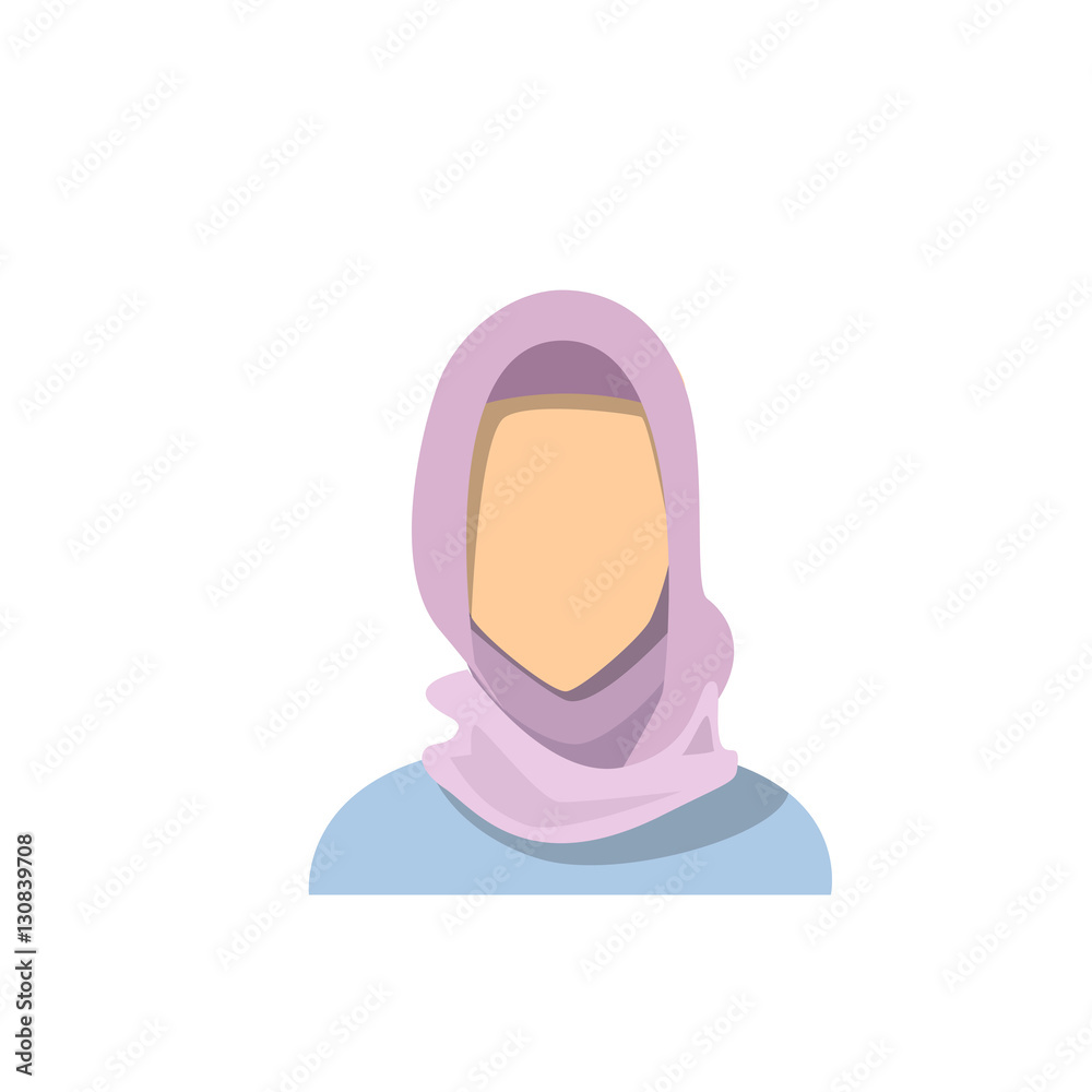 Arab Profile Icon Female Avatar Woman Stock Vector | Adobe Stock