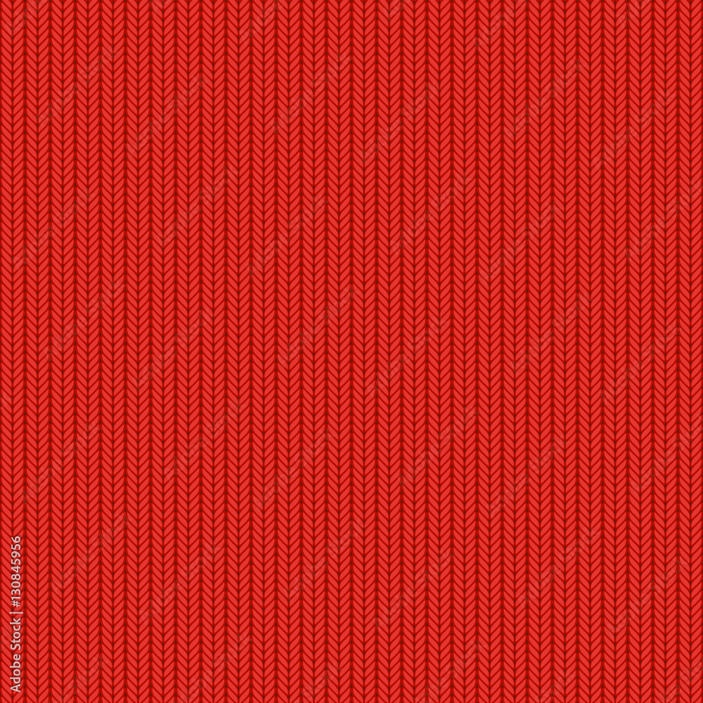 Red knitted seamless texture background. Vector illustration. Stock ...