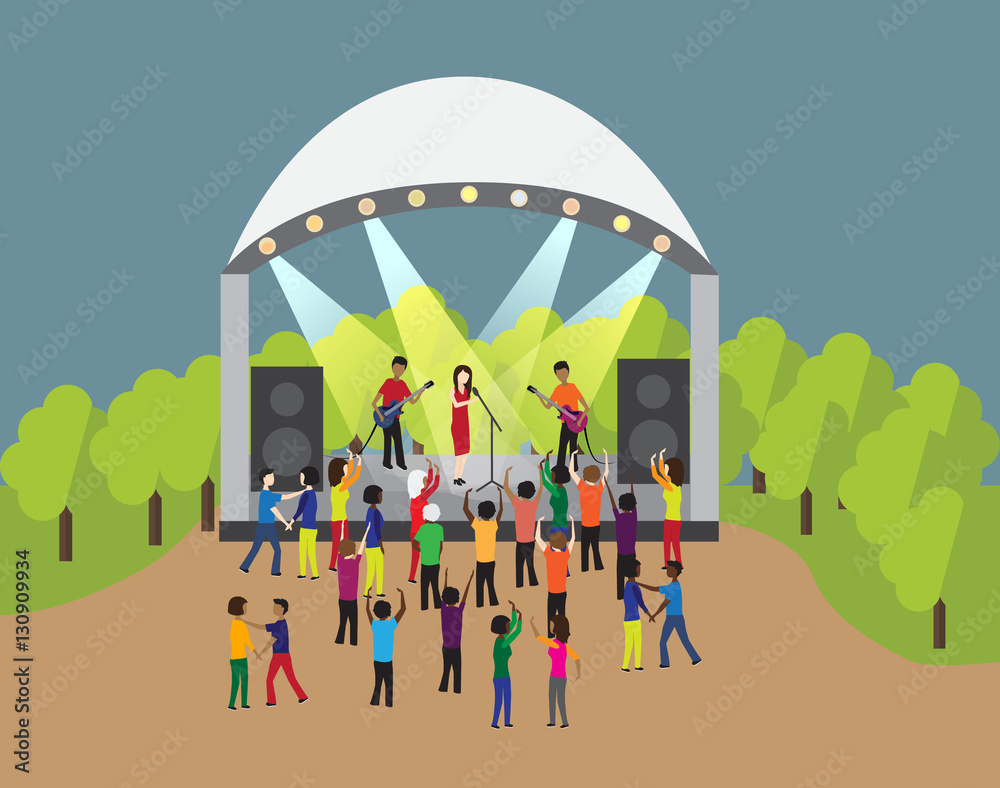 Outdoor Concert Clipart