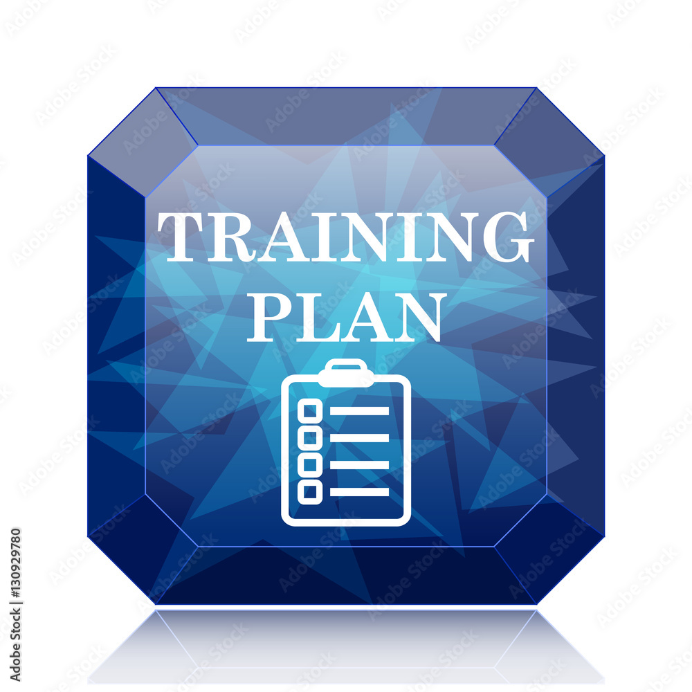 Training plan icon Stock Illustration | Adobe Stock