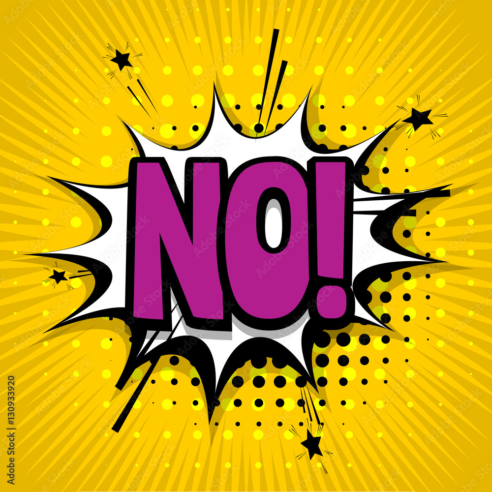 Comic text background no Stock Vector | Adobe Stock