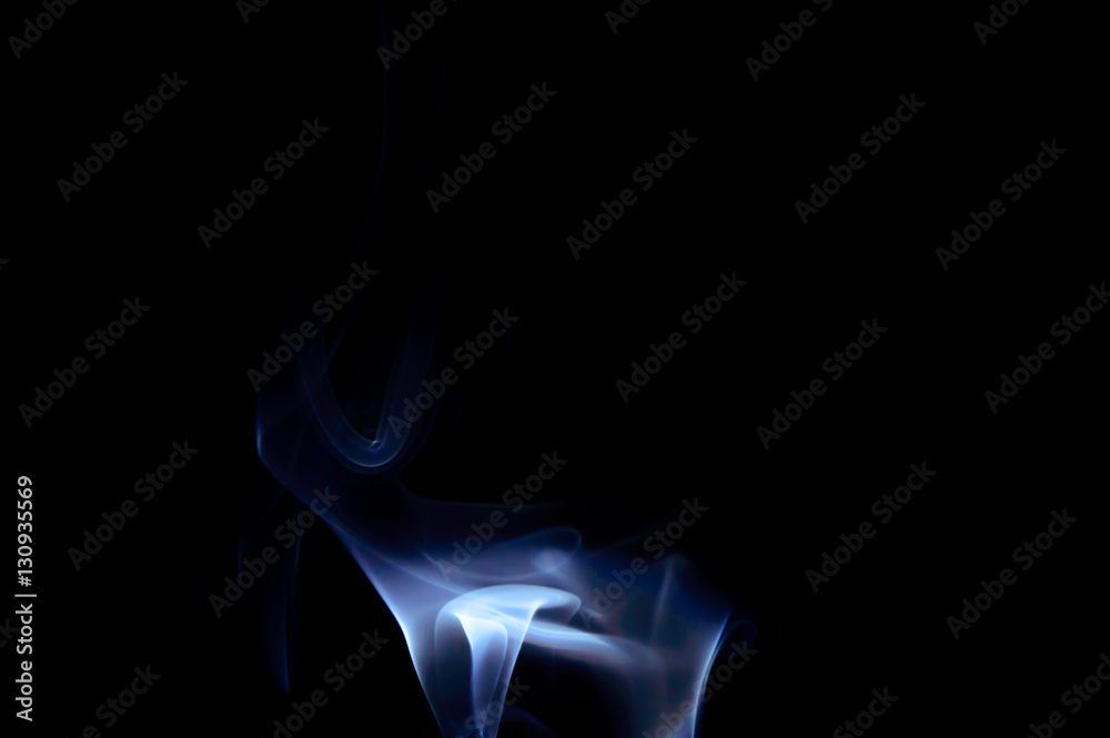 Blue abstract smoke art creature Stock Photo | Adobe Stock