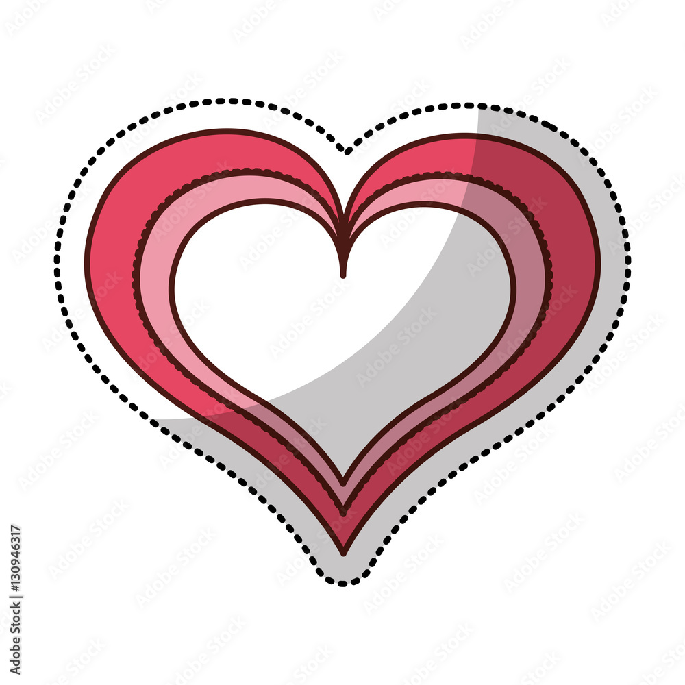 heart love drawing icon vector illustration design Stock Vector | Adobe ...