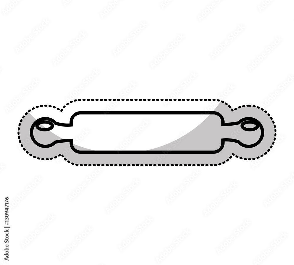 kitchen roller isolated icon vector illustration design Stock Vector ...