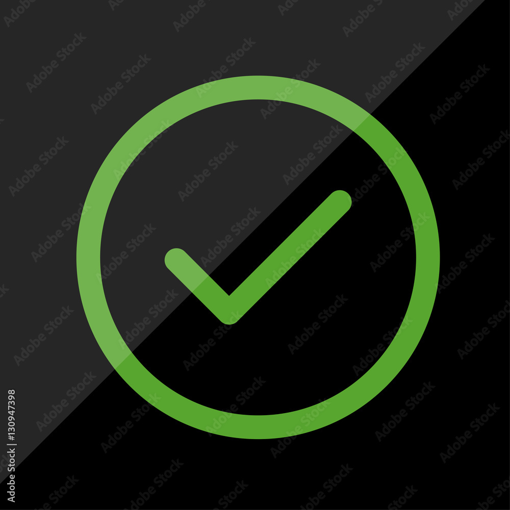 Symbol - Grüner Haken Stock-Vektorgrafik | Adobe Stock